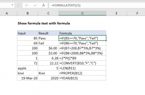Excel FORMULATEXT function | Exceljet